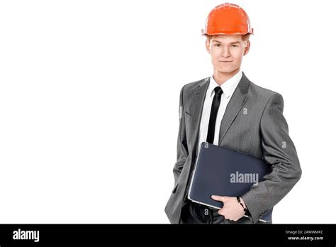 Portrait Handsome Male Architect Engineer Cut Out Stock Images