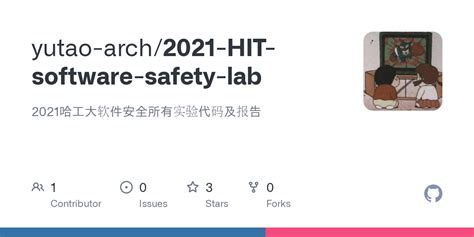 Github Yutao Arch Hit Software Safety Lab