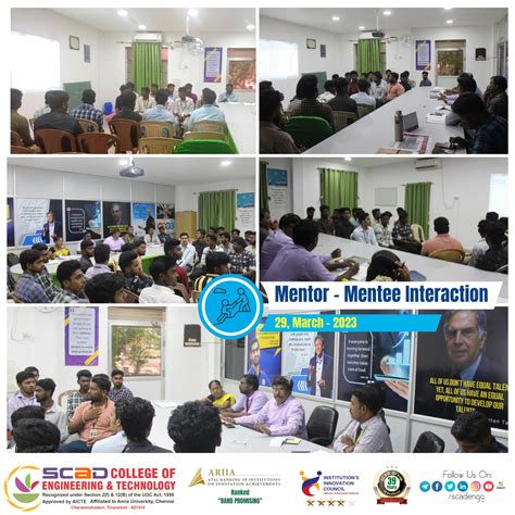 Mentor Mentee Interaction Scad College Of Engineering And Technology Tirunelveli