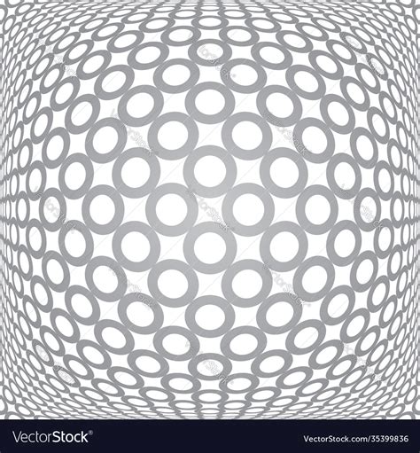 Pattern In 3d Spherical Shape Royalty Free Vector Image