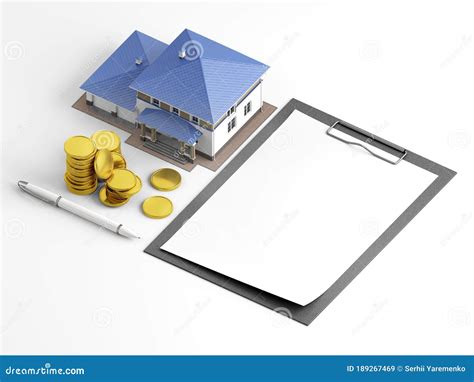 Blank Template For Mortgage Application Form Stock Illustration