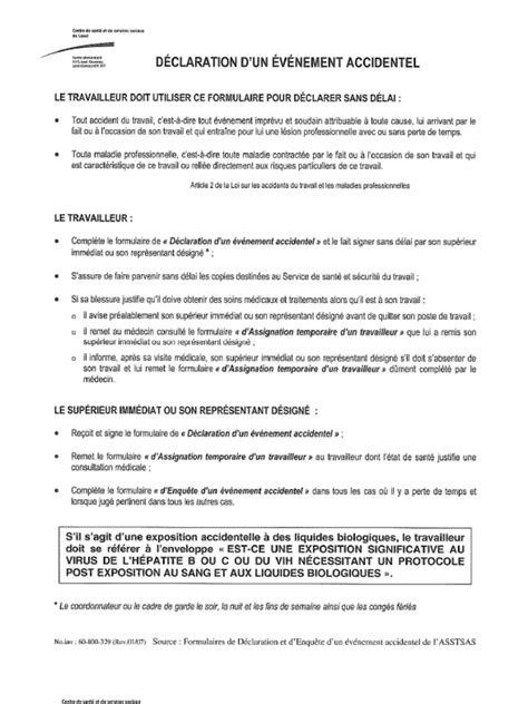 Declarationevenementaccidentelavecmodeemploi Pdf