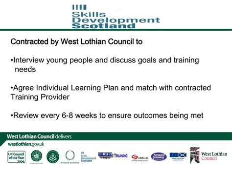 Ppt West Lothian Council Skills Training Programme Powerpoint Presentation Id3795316