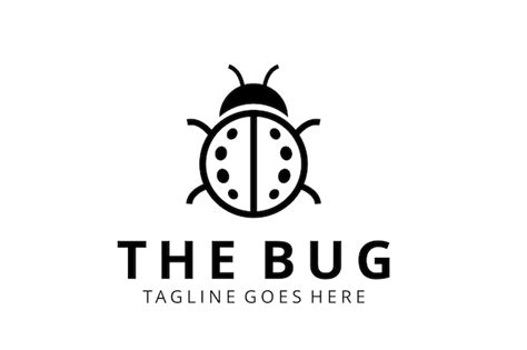 Premium Vector Creative Modern Ladybug Insect Logo Design Template