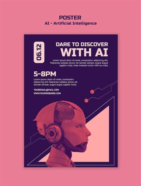 Artificial Intelligence Poster Psd High Quality Free Psd Templates For