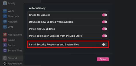 How To Disable Rapid Security Response Software Updates In Macos