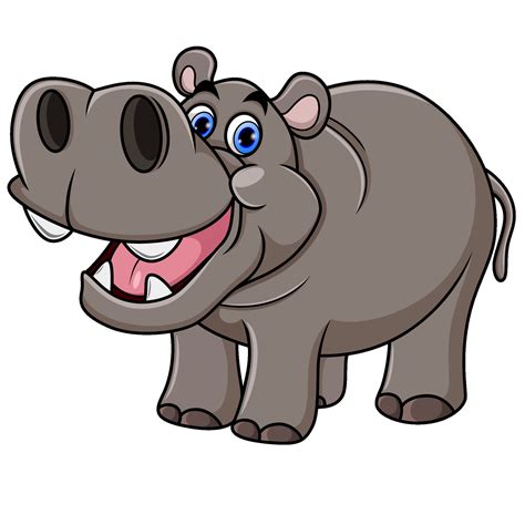 Cartoon Hippo With Open Mouth 34369155 Vector Art At Vecteezy