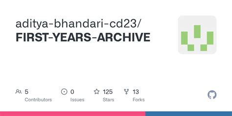 Github Aditya Bhandari Cd23first Years Archive Github Aditya Bhandari Cd23first Years Archive