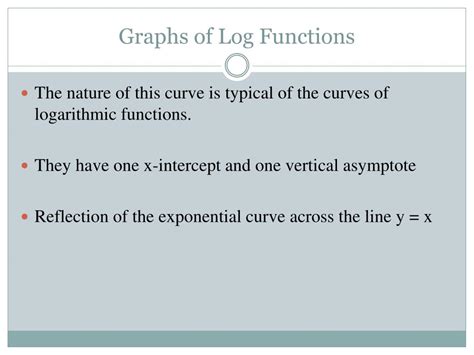 Ppt Logarithmic Functions And Their Graphs Powerpoint Presentation Id