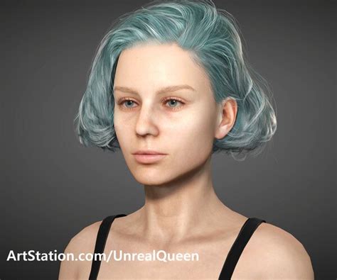 Artstation Realistic Woman Rigged Unreal Engine Game Assets