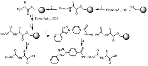 Scheme 2 Preparation Of Triazole Peptide Conjugate 1 Hobt Dmap