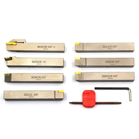 Indexable Lathe Tool Set For Turning Parting Groovingand Threading 5