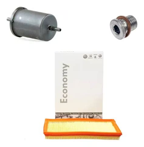 Kit Filtro De Ar Combustível E Bujão Cárter Gol Voyage vw Frete grátis