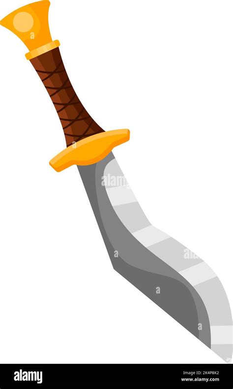 Sharp Dagger Illustration Vector On A White Background Stock Vector