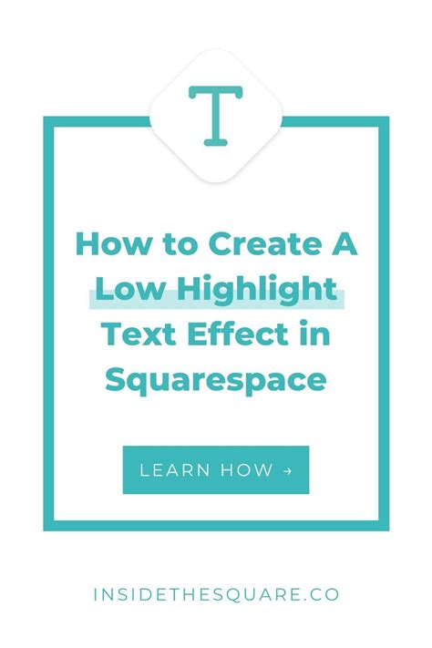 How To Create A Low Highlight Text Effect In Squarespace Squarespace