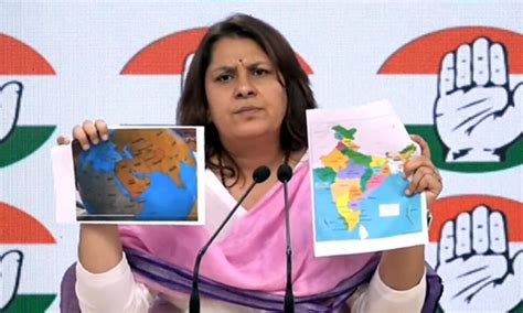 Incorrect India Map Congress Slams Bjp Demands Apology