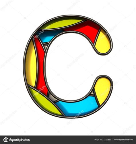 Multi Color Layers Font Letter C 3D Stock Photo By Djmilic 273330860