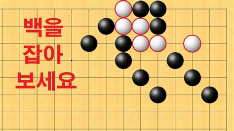 바둑 묘수 사활 기상천외 묘수가 나옵니다 백을 잡아보세요 Youtube
