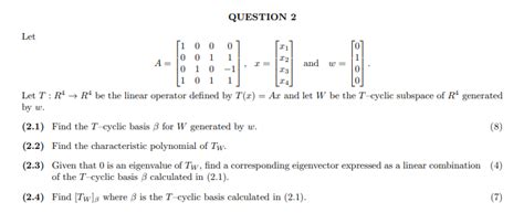 Solved QUESTION Let A And Chegg Com
