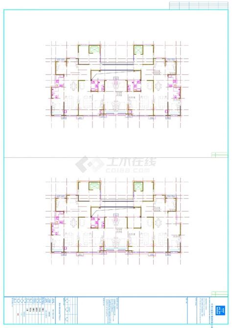 14号楼平立面图住宅小区土木在线