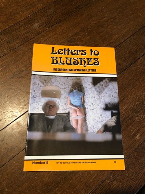 Vintage Cp Spanking Magazine Blushes Letters No5 Etsy