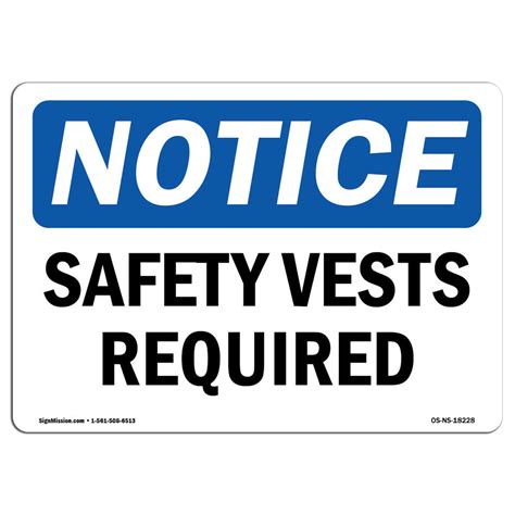 Signmission Safety Vests Required Sign Wayfair