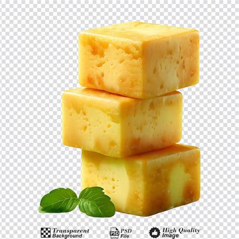 Premium PSD Tofu Cubes Isolated On Transparent Background