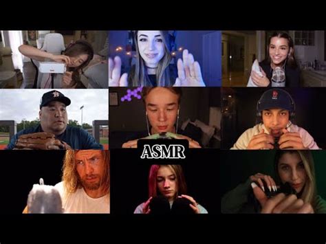 ASMR My Favorite ASMRtist Compilation (100% Sensitivity) - YouTube