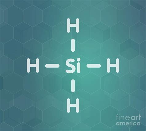 Silane Molecule Photograph By Molekuul Science Photo Library Fine Art