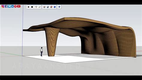 Parametric Modeling Using Bezier Surface Plugin Sketchup Youtube