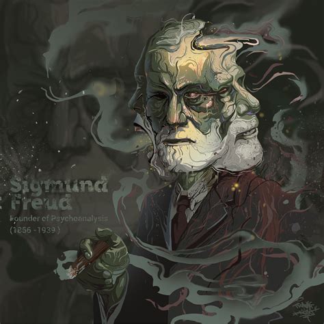 Illustration Sigmund Freud Psychoanalysis On Behance