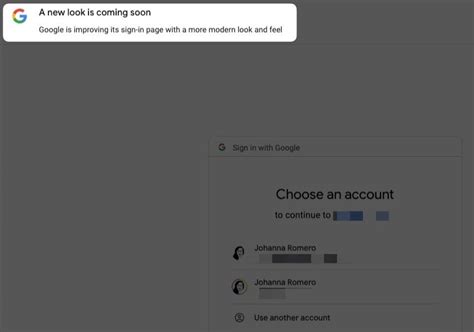 Google Teases New Design For Sign In With Google Pages On Web And