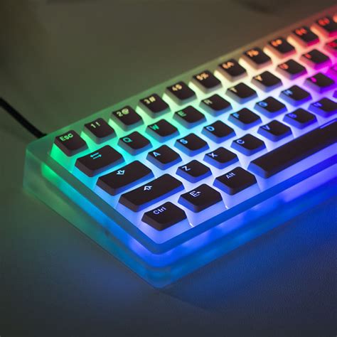 Keycap Oem คีย์แคป 119keys ปุ่มคีย์บอร์ดโปร่งแสง ไฟทะลุตัวอักษร English