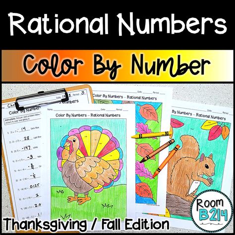 rational number thanksgiving color by number teks 7 3a classful