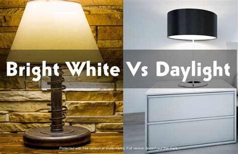 What Is The Difference Between Daylight And Bright White Bulbs At