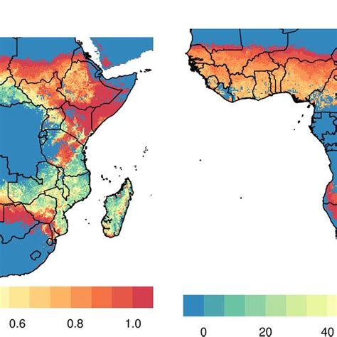 Density Of Anopheles Arabiensis A Raw And B Percentilized Data
