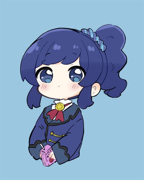 Safebooru 1girl Aikatsu Aikatsu Series Bendy Straw Blue