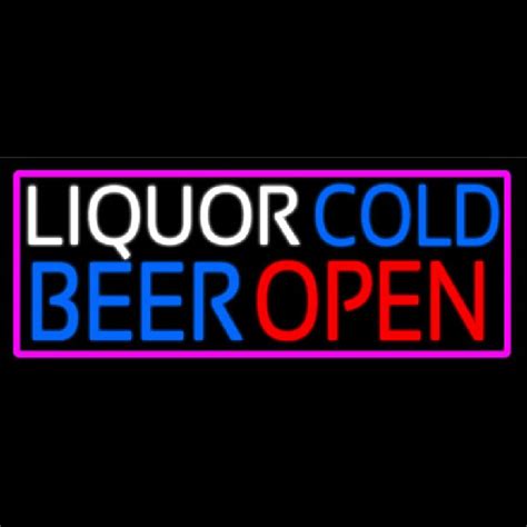 Custom Liquors Neon Sign Usa Custom Neon Signs Shop Neon Signs Usa