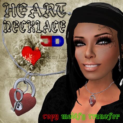 Second Life Marketplace Jd Heart Necklace