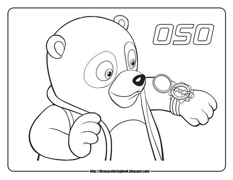 Disneys Special Agent Oso Coloring Pages