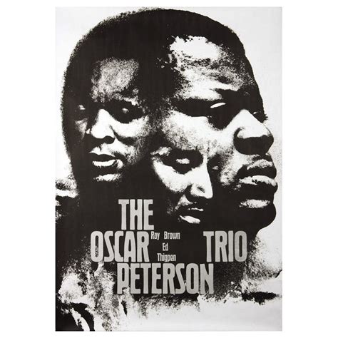 Oscar Peterson Trio 1965 German Concert Poster By Gunther Kieser