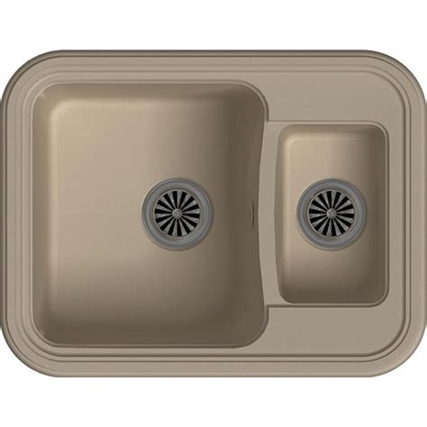 Мойка EWIGSTEIN Antik 60К кварц, 1.5 чаши, 660х510 мм, крем A- 60К крем ...