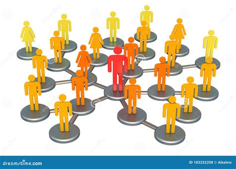 Network Connection Or Contact Tracing Concept 3d Rendering Stock