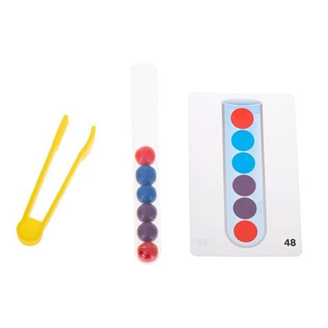 Edukacinė Dėlionė Montessori Spalvoti Rutuliukai Kinders Lt