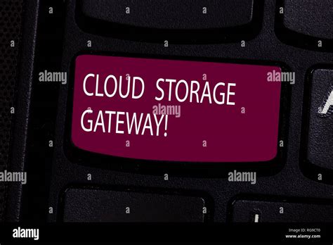 Handwriting Text Cloud Storage Gateway Concept Meaning Server Which Resides At The Customer