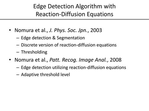 Ppt Integration Of Intensity Edge Information Into The Reaction Diffusion Stereo Algorithm