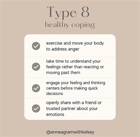 Enneagram Type 8 Healthy Coping Eneagrama
