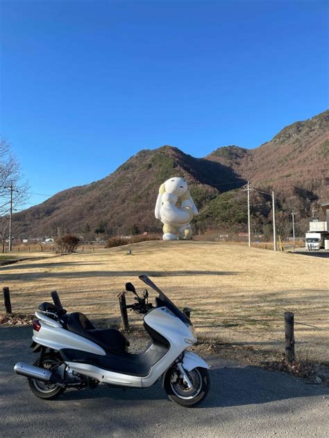 Zucchiniさんの投稿したツーリング情報 ♪そ〜らに〜そびえる〜謎のキャラクター ｜バイクのカスタムツーリング情報ならモトクル