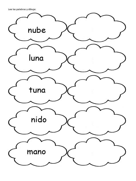 ficha leemos y escribimos con la n pdf