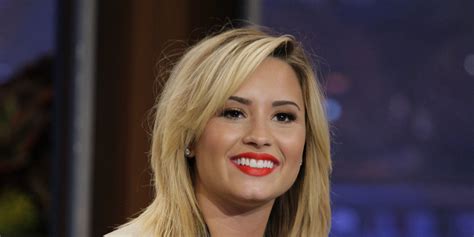 Demi Lovato Debuts Blue Hair On Tonight Show With Jay Leno Huffpost